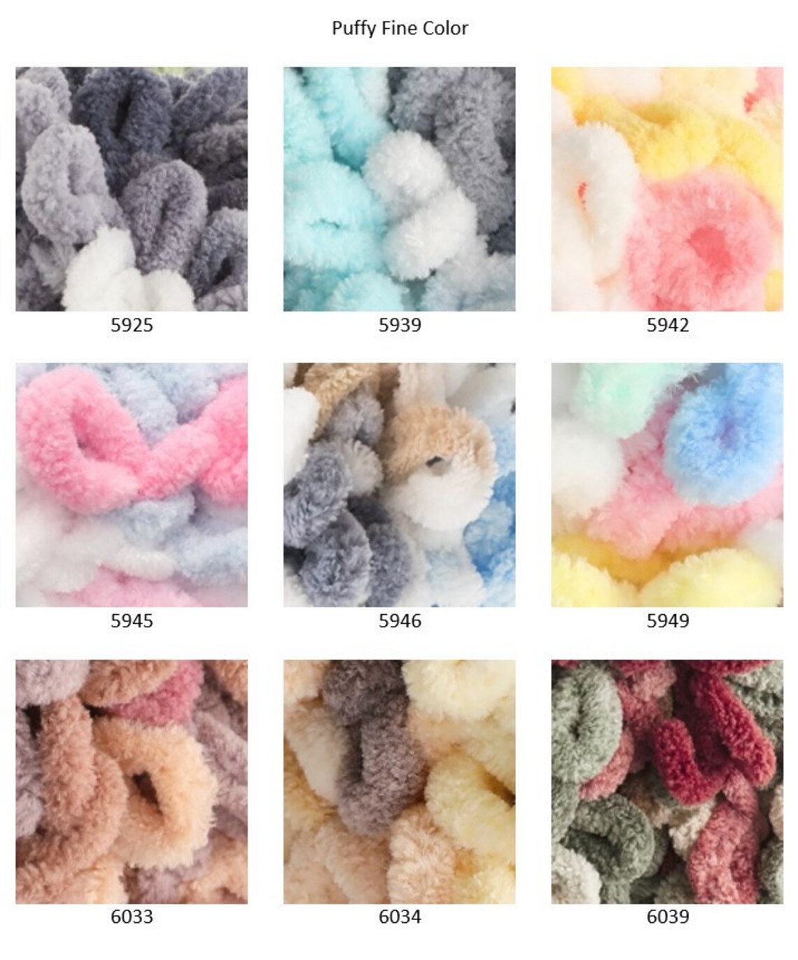Yarn Alize Puffy Fine plush yarn Puffy Color Fine yarn loops | Etsy