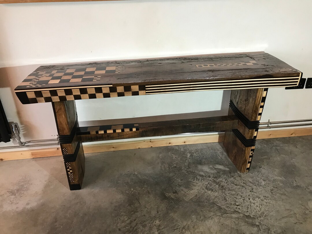 Reclaimed Console Table, Solid Oak Table, Made in His Somerset Studio ...
