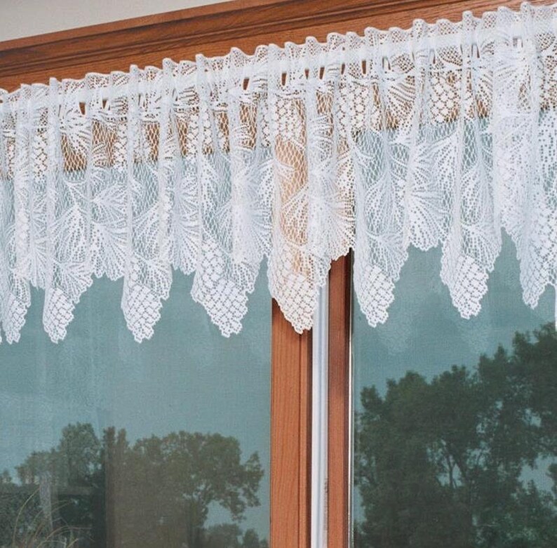 Woodland White Lace Valance - Etsy