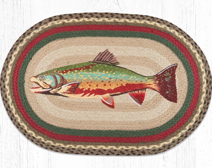 Trout 20 X 30 Braided Earth Rug - Etsy