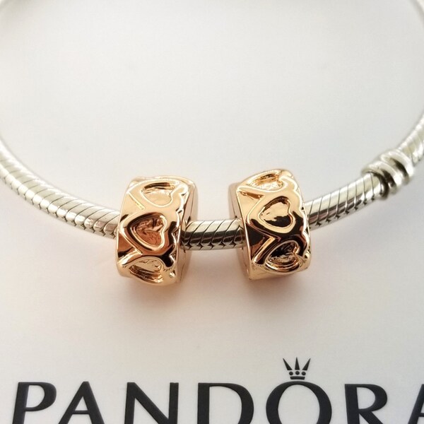 Rose Gold Pandora Charms - Etsy