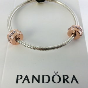 New Rose Gold Plated Shining Path Clip Charm for Pandora Bracelet ...