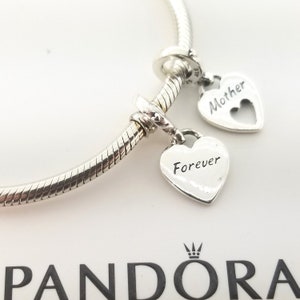 New Sterling Silver Double Heart Split Dangle Charm for Pandora ...