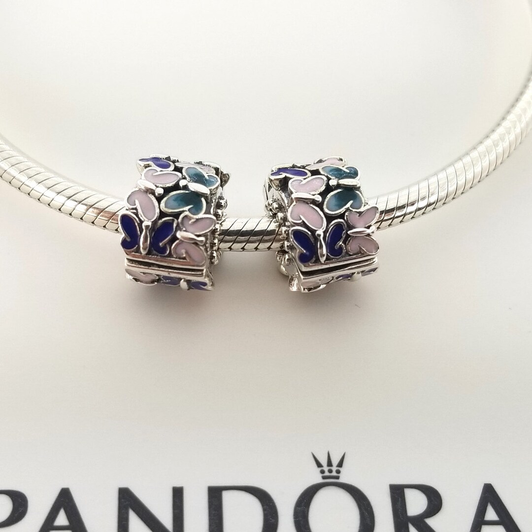 New Pandora Butterfly Arrangement Clip Charm 797863ENMX W/box X 2 Pcs ...