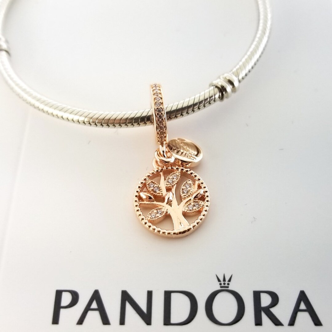 Pandora Rose Gold Family Heritage Dangle Charm # 781728CZ W/box - Etsy