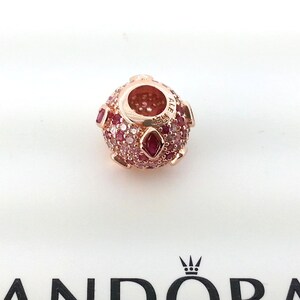 New Pandora Rose Gold Pink Pave Daisy Flower Charm # 788797C01 W/box - Etsy