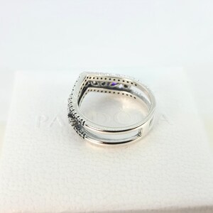 Sterling Silver New Pandora Sparkling Marquise Double Wishbone Ring ...