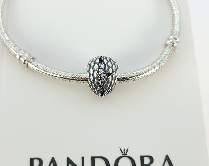 New Pandora Game of Thrones Sparkling Dragon Egg Charm 792962C01 W/box ...