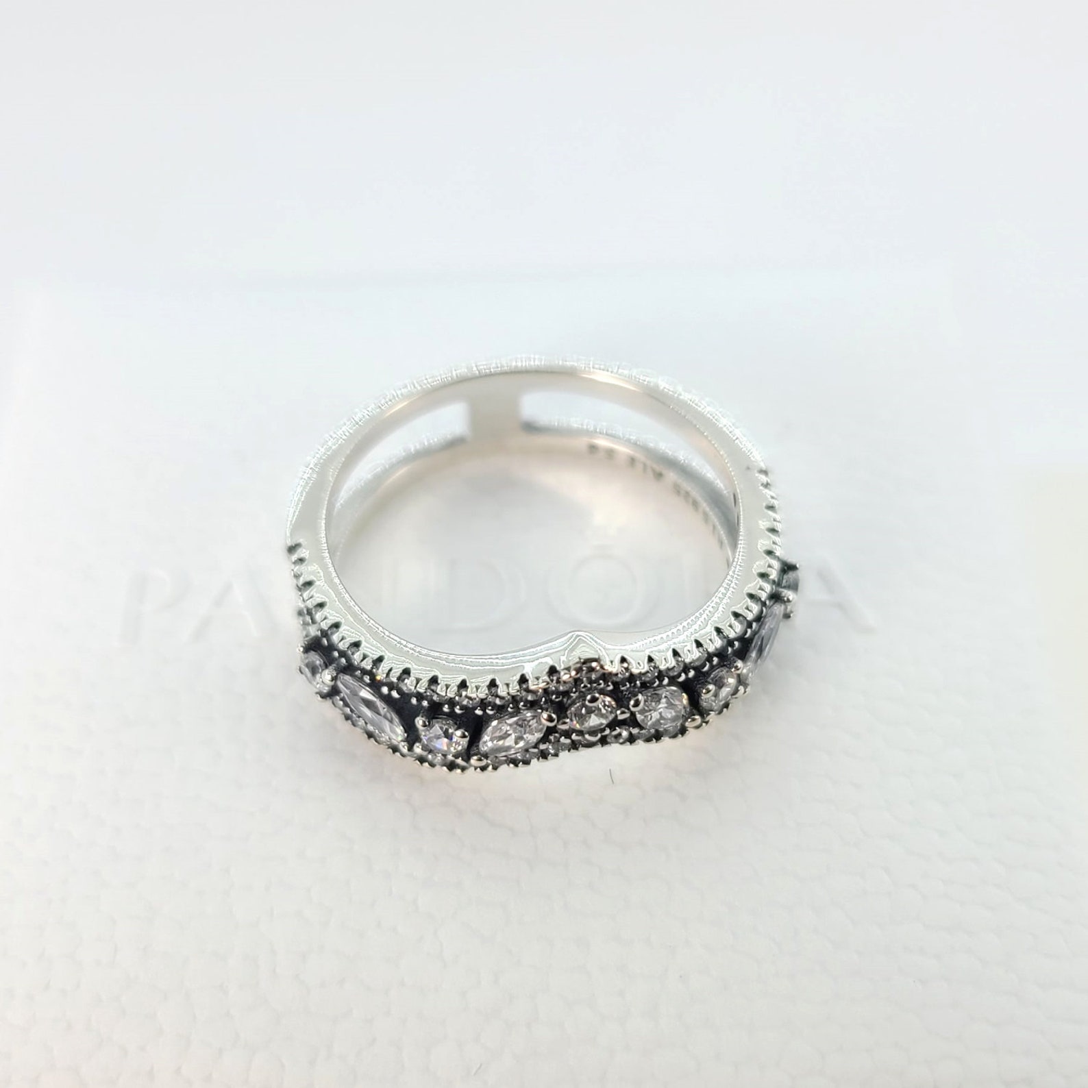 Sterling Silver New Pandora Sparkling Marquise Double Wishbone | Etsy