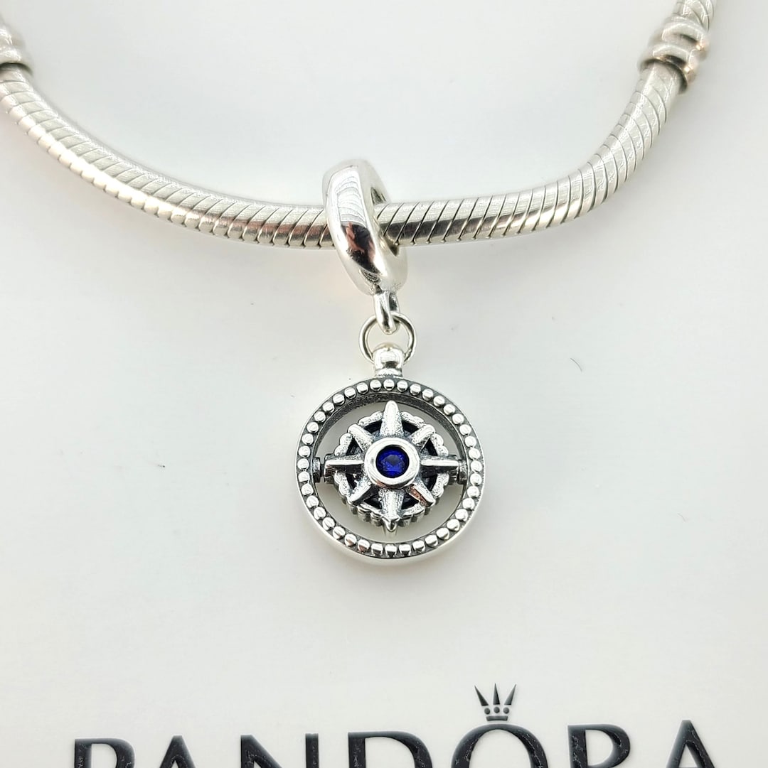New Pandora Spinning Compass Dangle Charm # 790099C01 W/box - Etsy