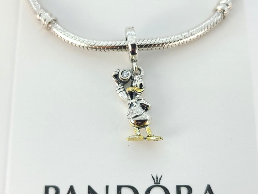 New Pandora Silver Disney 100th Anniversary Donald Duck Dangle Charm ...