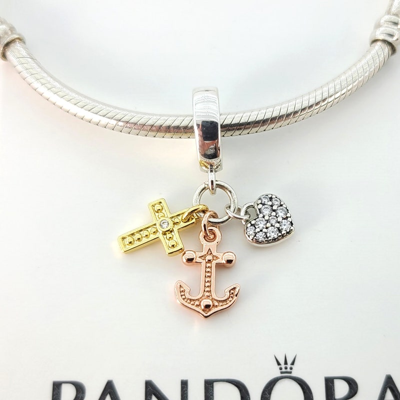 Triple Heart Pendant - Etsy