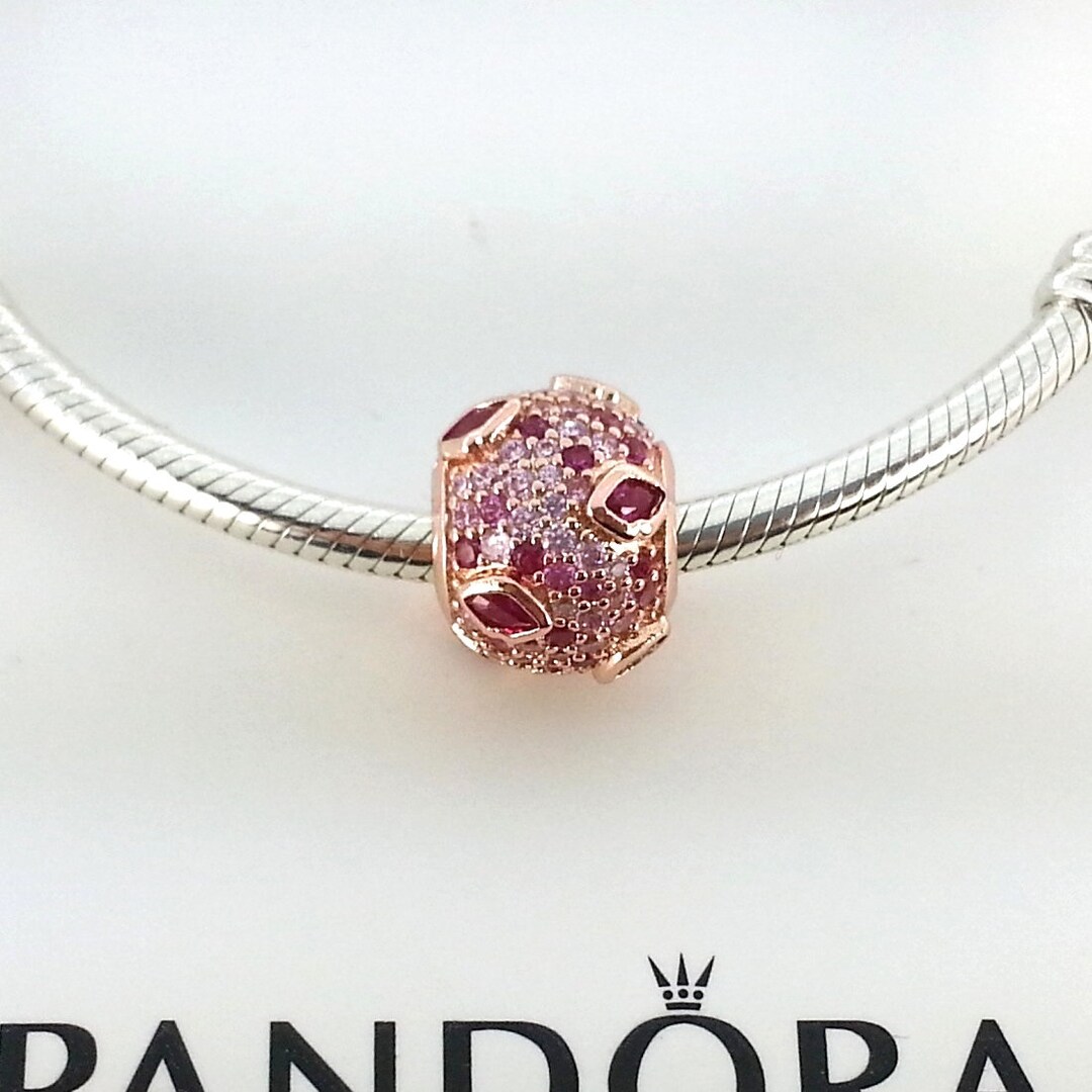 New Pandora Rose Gold Pink Pave Daisy Flower Charm # 788797C01 W/box - Etsy