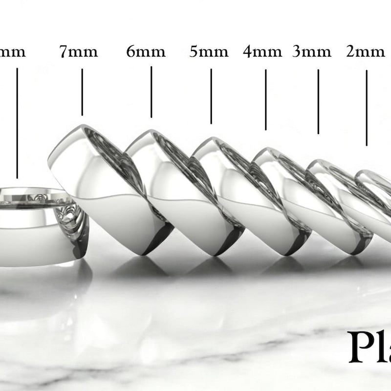 950 Platinum Bands - Etsy