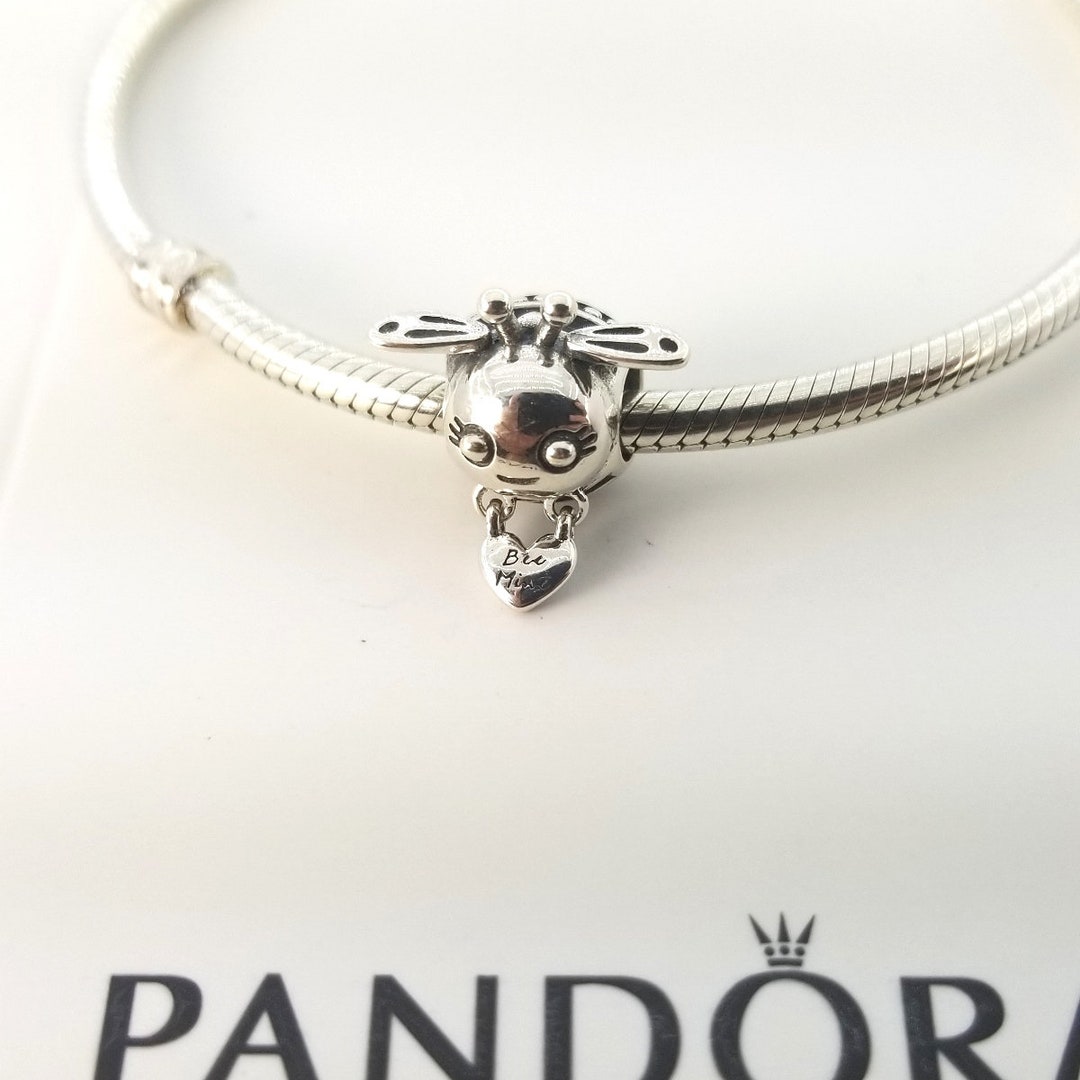New Sterling Silver Bee Mine Charm for Pandora Bracelet 798789C01 W/box ...