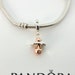 New Rose Gold Plated Baby Pacifier Dangle Charm for Pandora Bracelet ...