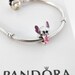 New Pandora Rose™ Gold Pink Daisy Flower Dangle Pendant Charm 788771C01 ...