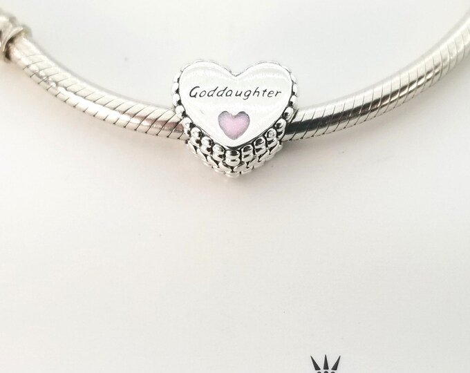 New Sterling Silver Goddaughter Heart Charm for Pandora Bracelet ...