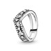 Sterling Silver New Pandora Sparkling Marquise Double Wishbone Ring ...