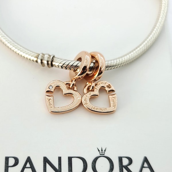 Pandora Rose Gold Sister Charm - Etsy UK