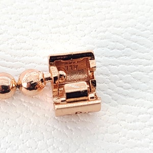 New Pandora Rose Gold Beads & Pavé Bracelet 588342CZ W / Box US 6.5 , 7 ...