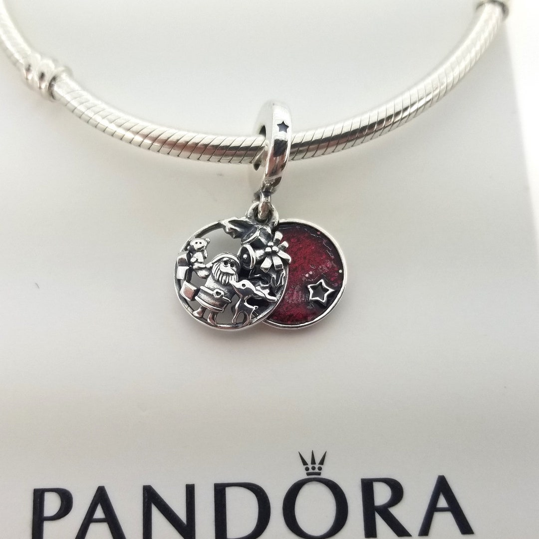 New Sterling Silver Santa Love Peace Joy Dangle Charm for Pandora ...
