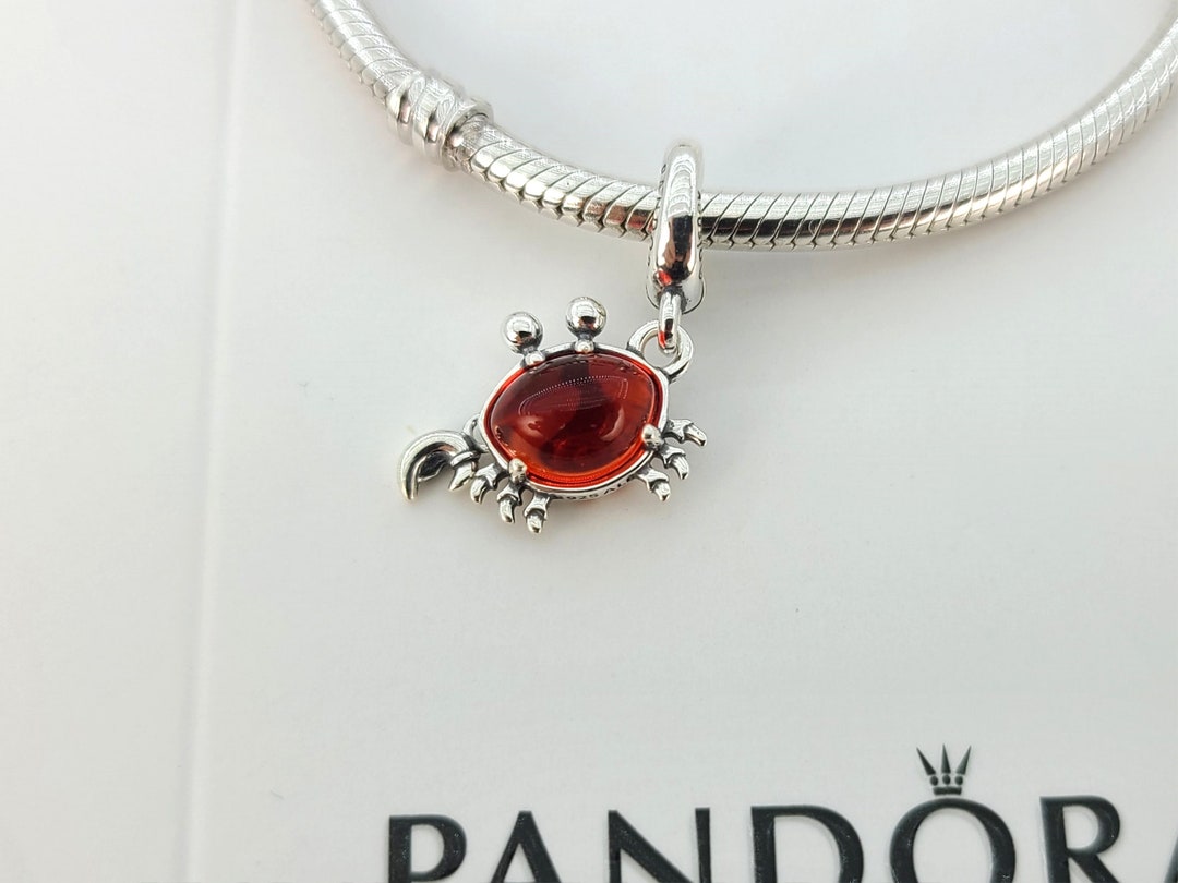 New Pandora Silver Disney the Little Mermaid Sebastian Crab Dangle ...