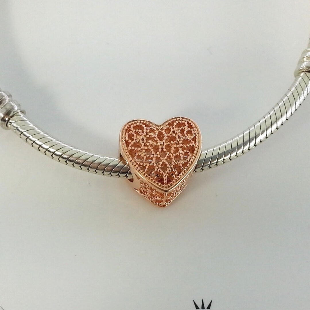 New Rose Gold Plated Filled With Romance Charm for Pandora Bracelet ...
