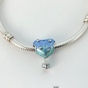 Pandora Hot Air Balloon Blue Heart Charm # 793595C01 W/box - Etsy