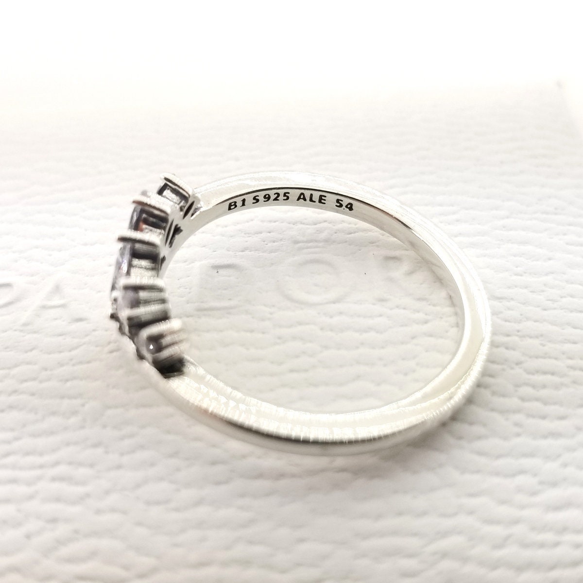 New Pandora Sterling Silver Sparkling Pear & Marquise Wishbone - Etsy UK