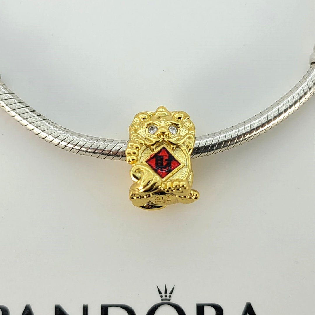 New Silver Shine Collection 14K Gold-plated Chinese Fortune pi Xiu ...