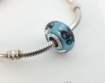 Pandora Pink Ribbon of Hope Murano Glass Charm # 790928 - Retired W/box ...