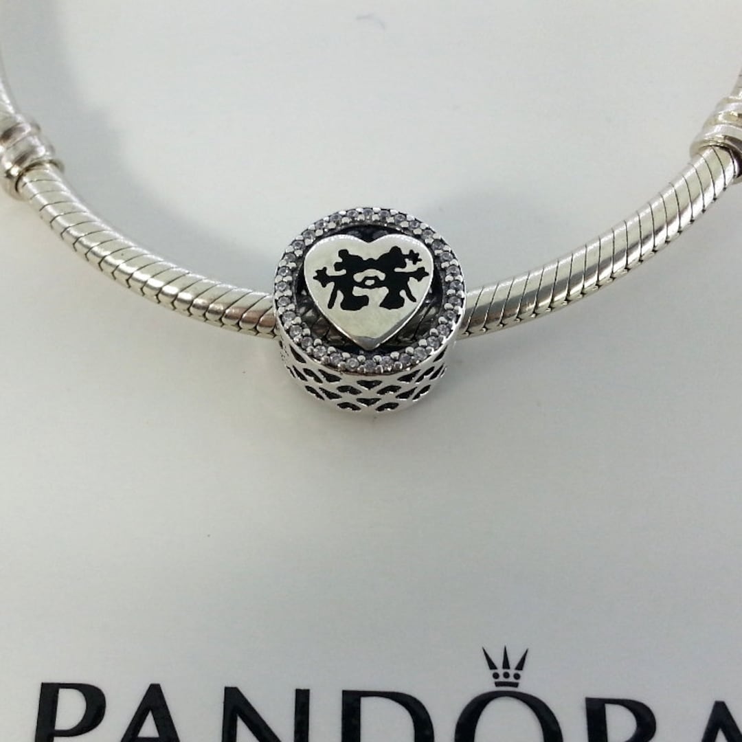 Pandora Disney Mickey Minnie Love Charm # 791957CZ W/box - Etsy