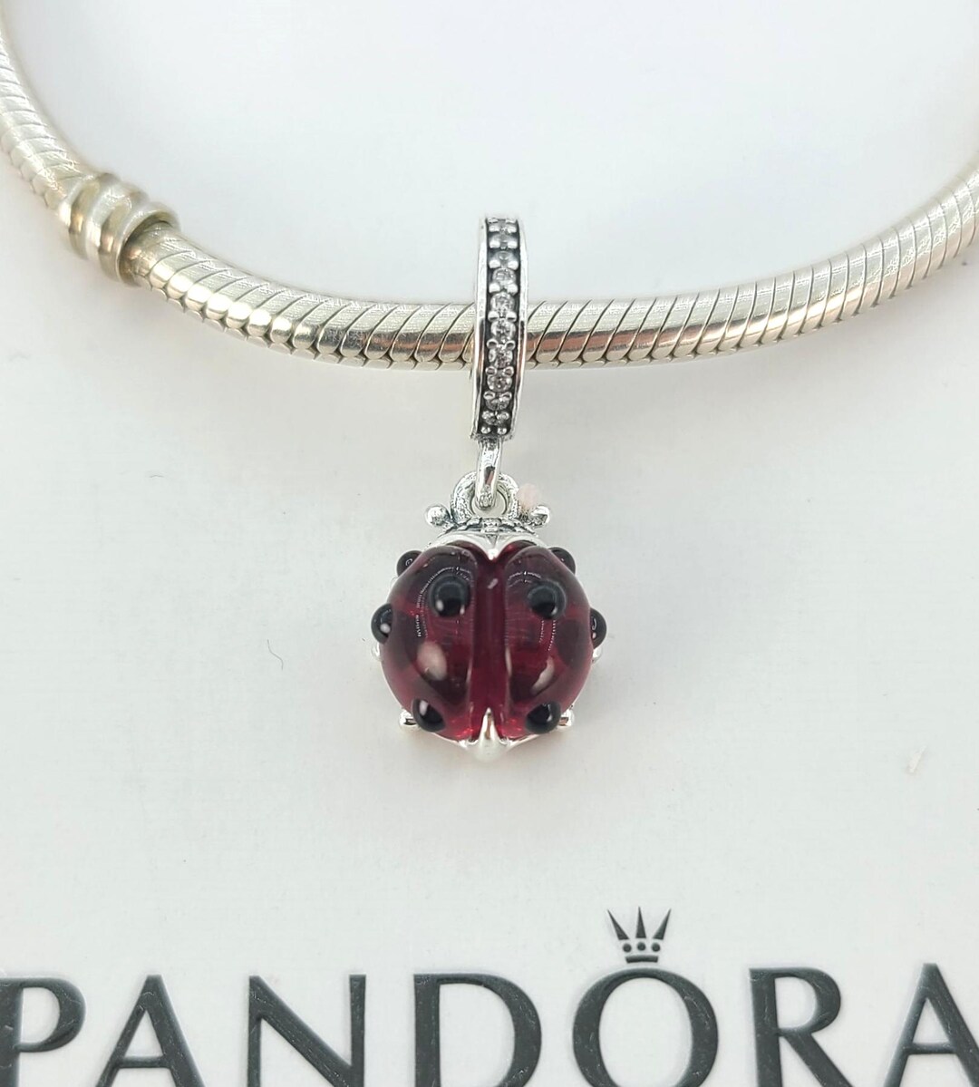 Pandora Red Ladybird Dangle Charm # 792571C01 W/box - Etsy