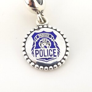 New Sterling Silver Police Dangle Charm for Pandora Bracelet ...