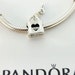 New Sterling Silver Padlock & Heart Key Charm for Pandora Bracelet ...