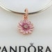 New Pandora Rose™ Gold Pink Daisy Flower Dangle Pendant Charm 788771C01 ...