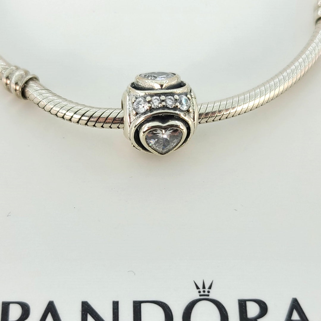 New Sterling Silver Sparkling Love Charm for Pandora Bracelet for ...