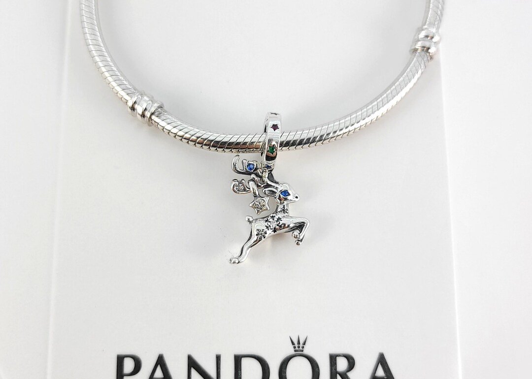 New Pandora Magical Christmas Reindeer Dangle Charm # 792826C01 W/box ...