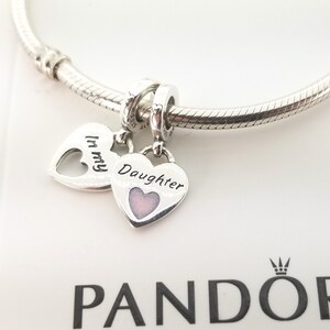 New Sterling Silver Double Heart Split Dangle Charm for Pandora ...