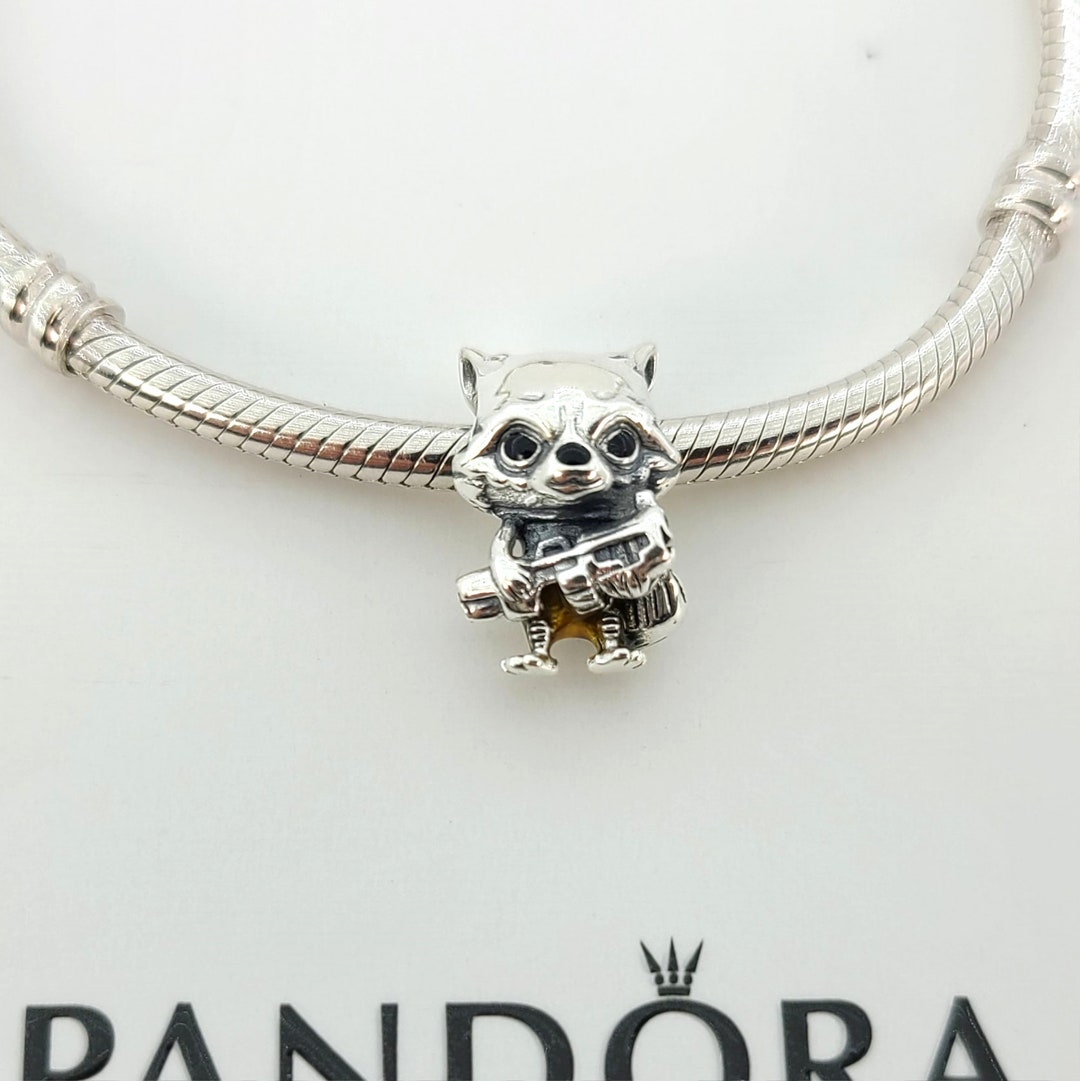 Pandora Marvel Rocket Raccoon Charm 792563C01 W/box - Etsy
