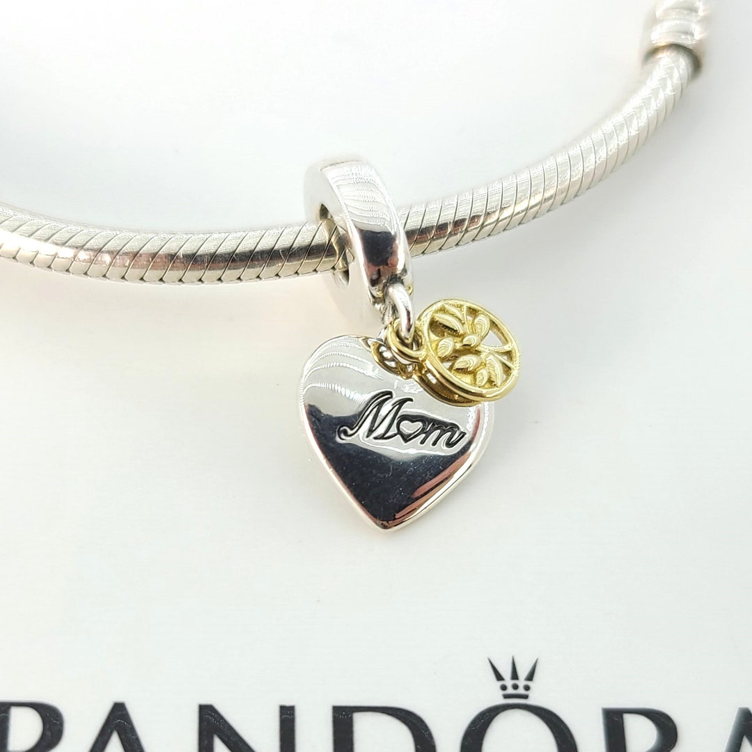 Pandora Two-tone Family Tree Heart Dangle Charm 799366C00 W/box - Etsy UK