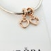 New Rose Gold Plated Linked Sister Hearts Split Dangle Charm for ...