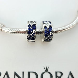 New Pandora Celestial Sun, Star & Moon Clip Charm 792681C01 X 2 Pcs W ...