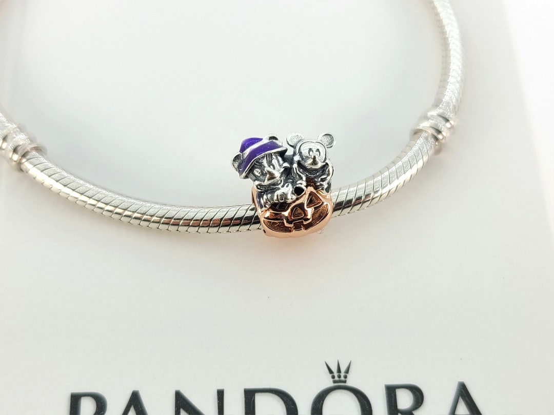 Pandora Rose Gold Disney Mickey Mouse & Minnie Mouse Halloween Pumpkin ...