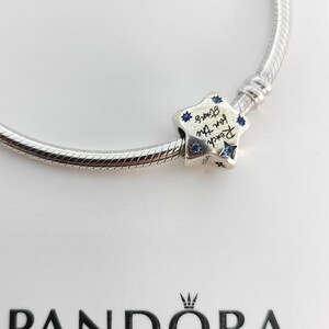 New Pandora Blue Sparkling Star Charm # 792974C01 W/box - Etsy