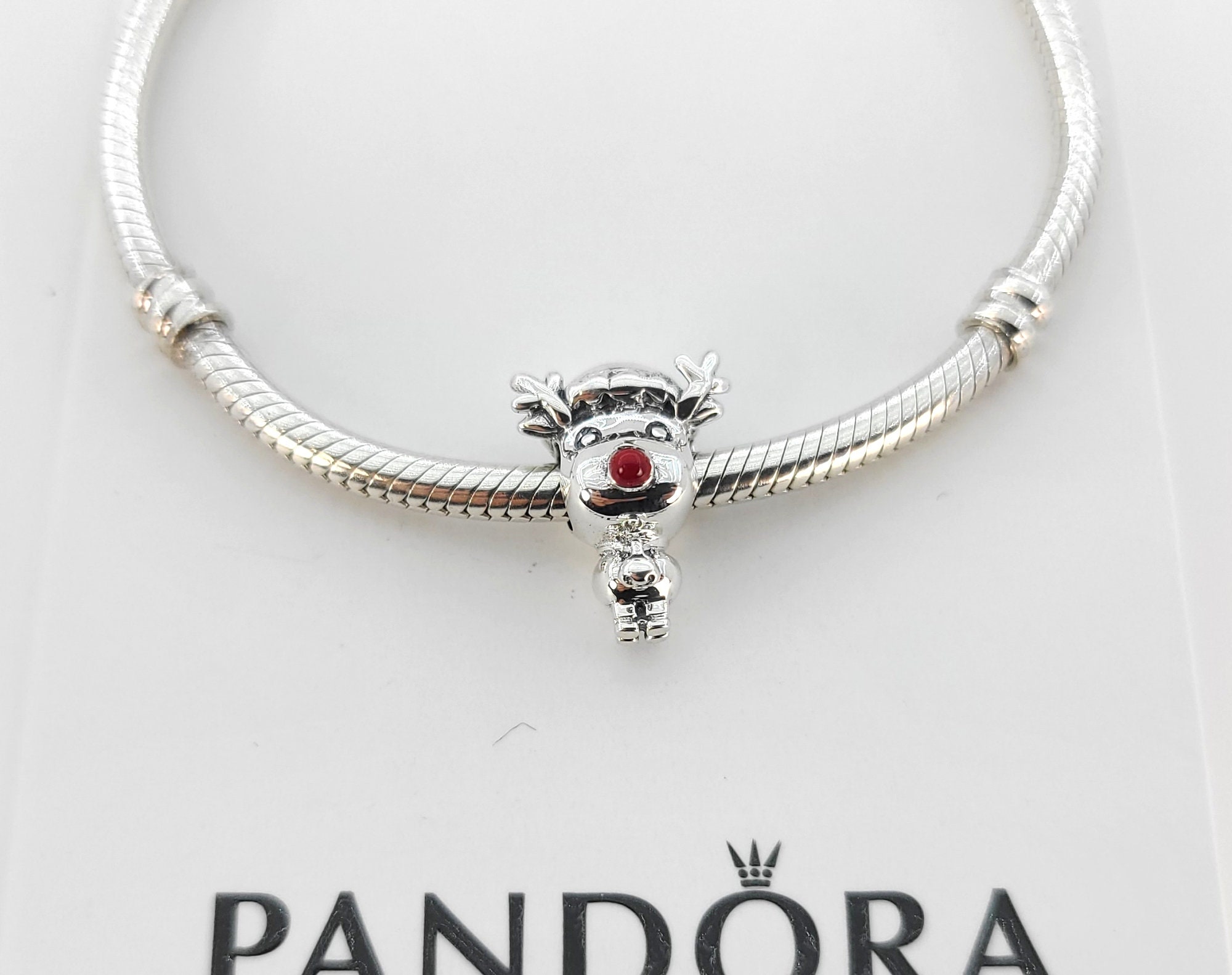Pandora Rudolph The Red Nose Reindeer Roter Emaille Anhanger 799208C01 mit Box Etsy