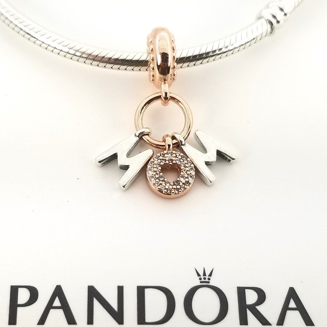 New Rose Gold Plated Mom Letters Dangle Charm for Pandora - Etsy