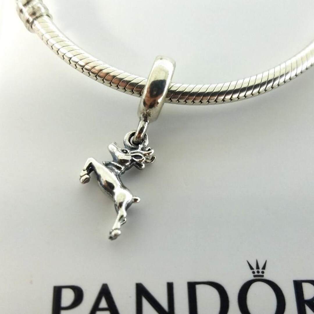 Pandora Reindeer Christmas Charm # 791194 W/box - Retired - Etsy