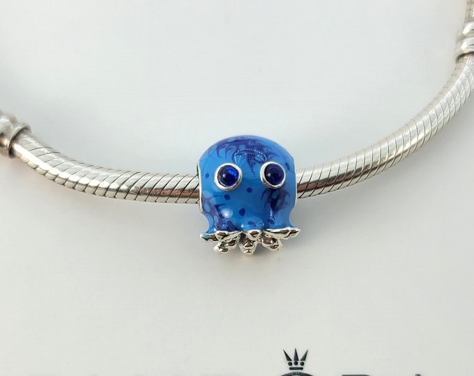 New Sterling Silver Ocean Bubbles & Waves Octopus Charm for Pandora ...